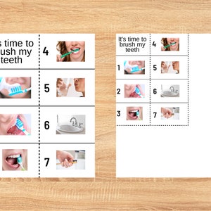 Brushing Teeth Visual Aid | Dementia Wall Sign | Caregiver Aid | Oral ...