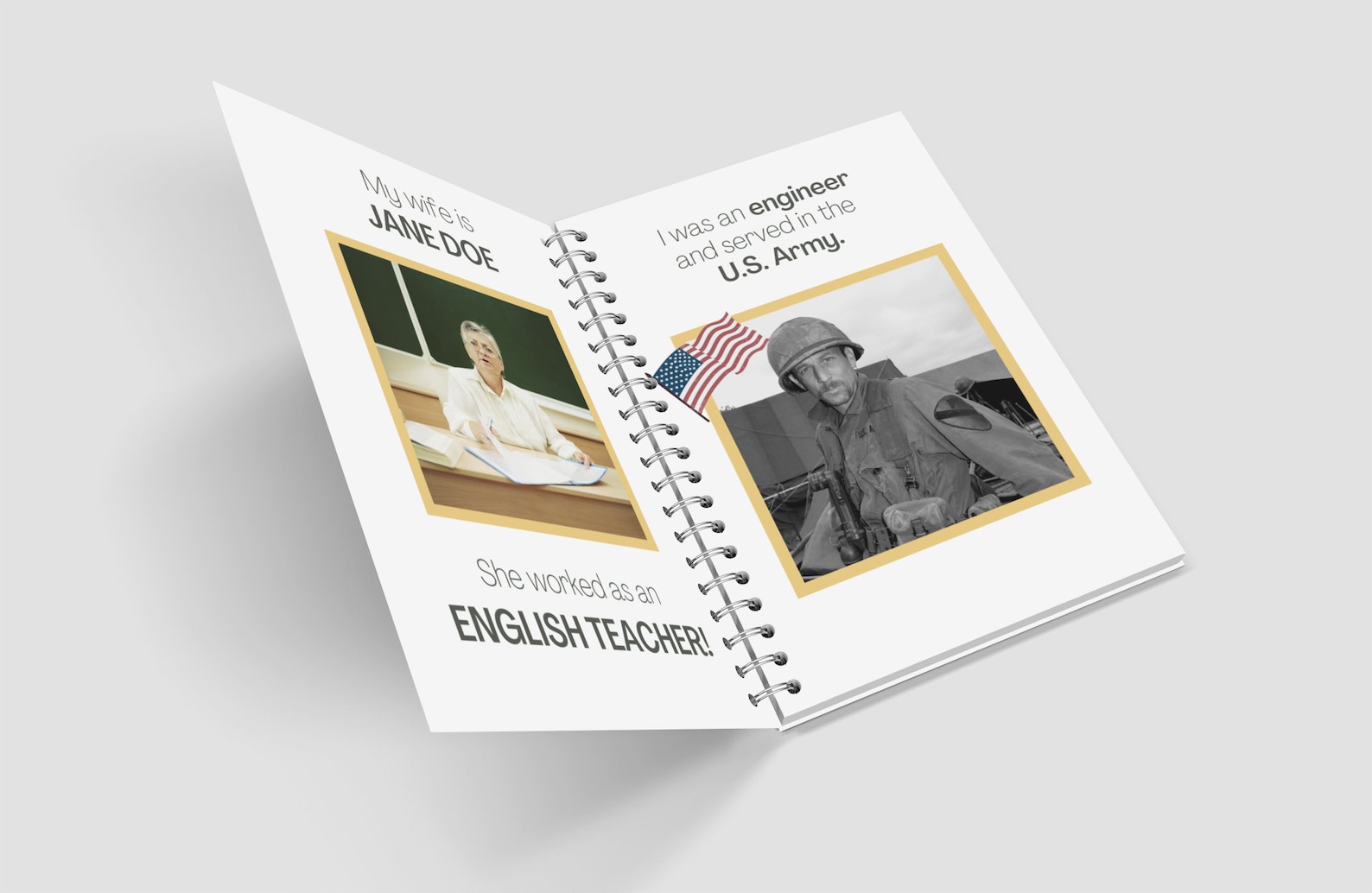 Men's Dementia Memory Book Editable Template for Canva | US Letter Size ...