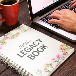 Women's Dementia Memory Book Editable Template for Canva | Memory ...