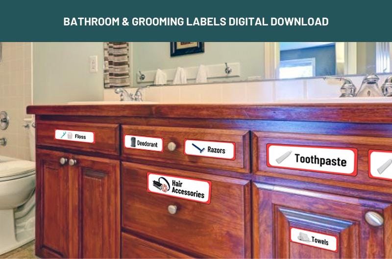 Dementia Visual Bathroom and Grooming Labels | Dementia Memory Aid ...