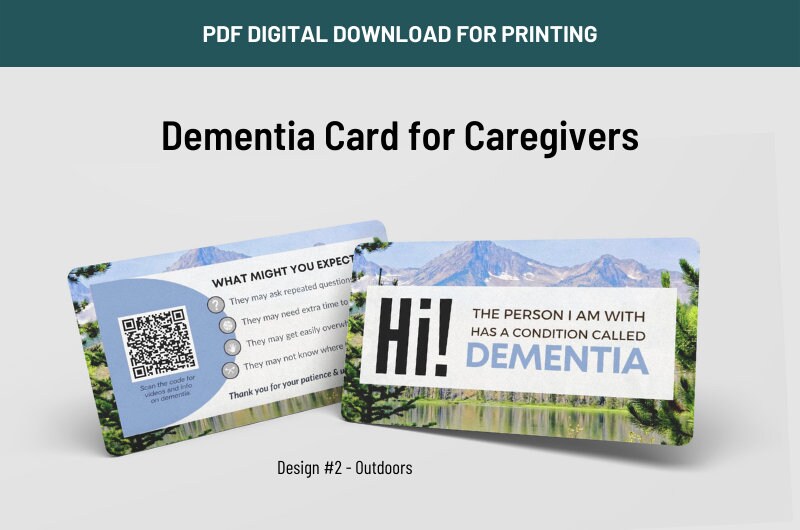 Dementia Travel Printable PDF Card | Dementia Compassion Card ...
