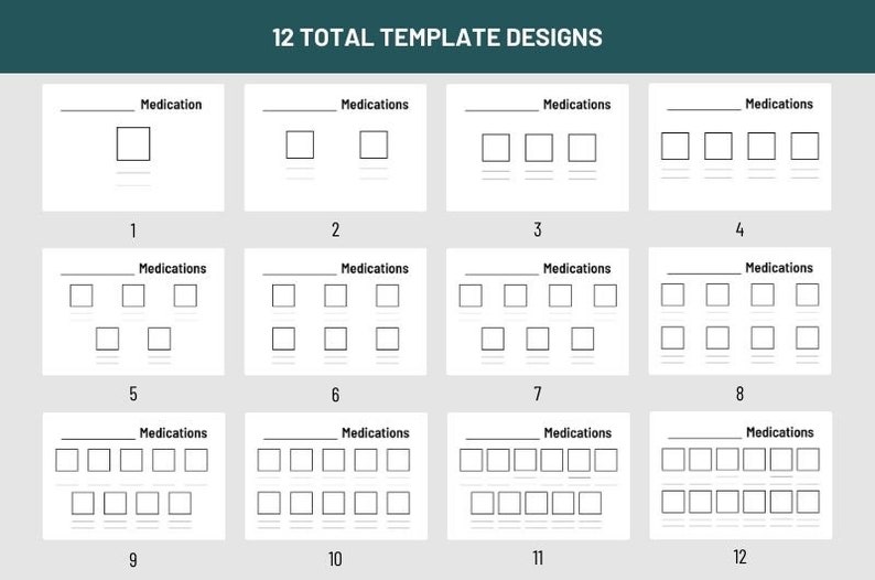 Medication Visual Aid Pack PDF and Canva Template | Dementia Sign Pack ...