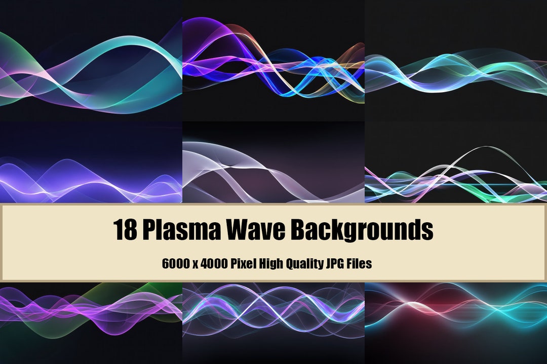 18 Abstract Plasma Wave Backgrounds, Digital Download - Etsy