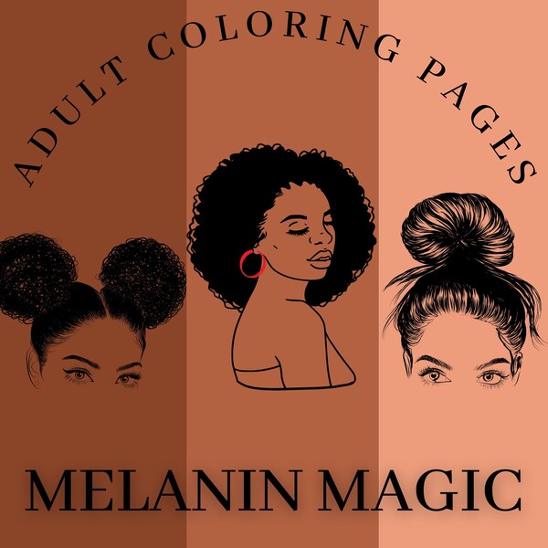 Black Girl Magic Coloring Page - Etsy