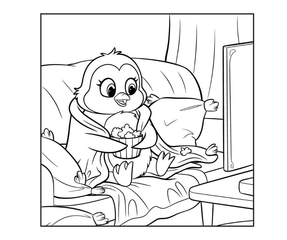 Cozy Fluffy Friends Coloring Pages for Adults (digital Download) Bold ...