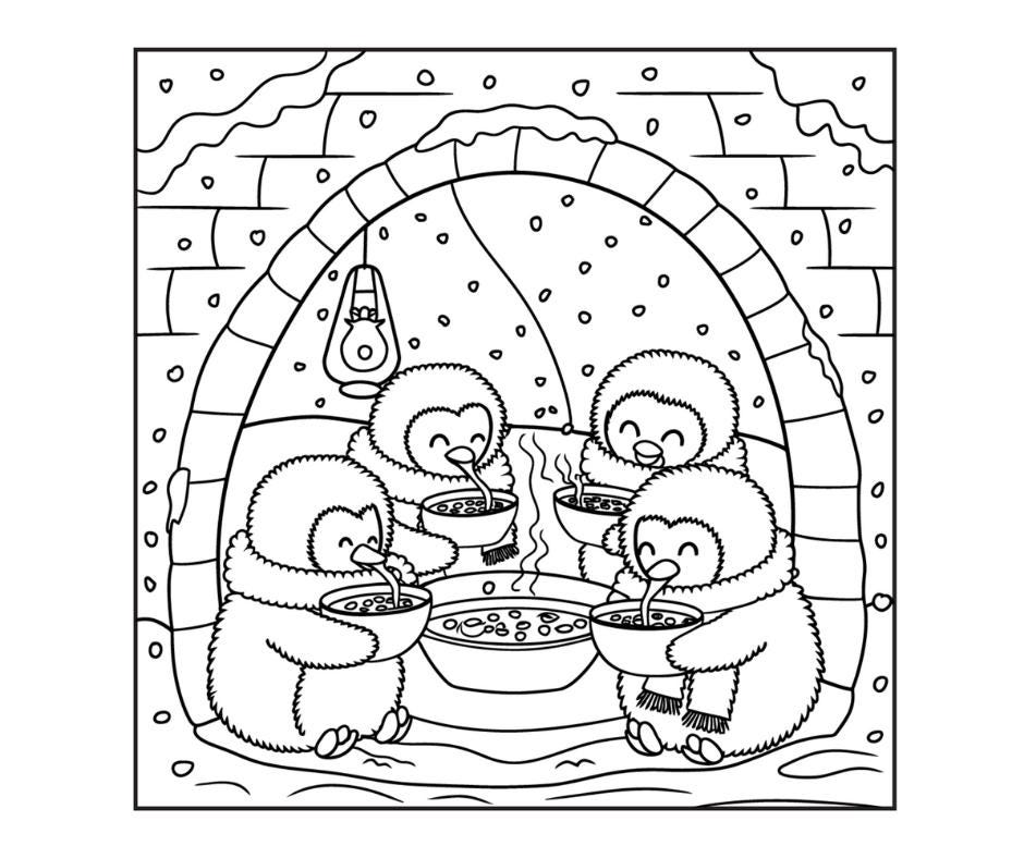 Fluffy Times Cozy Coloring Pages (digital Download) Cute, Bold, and ...
