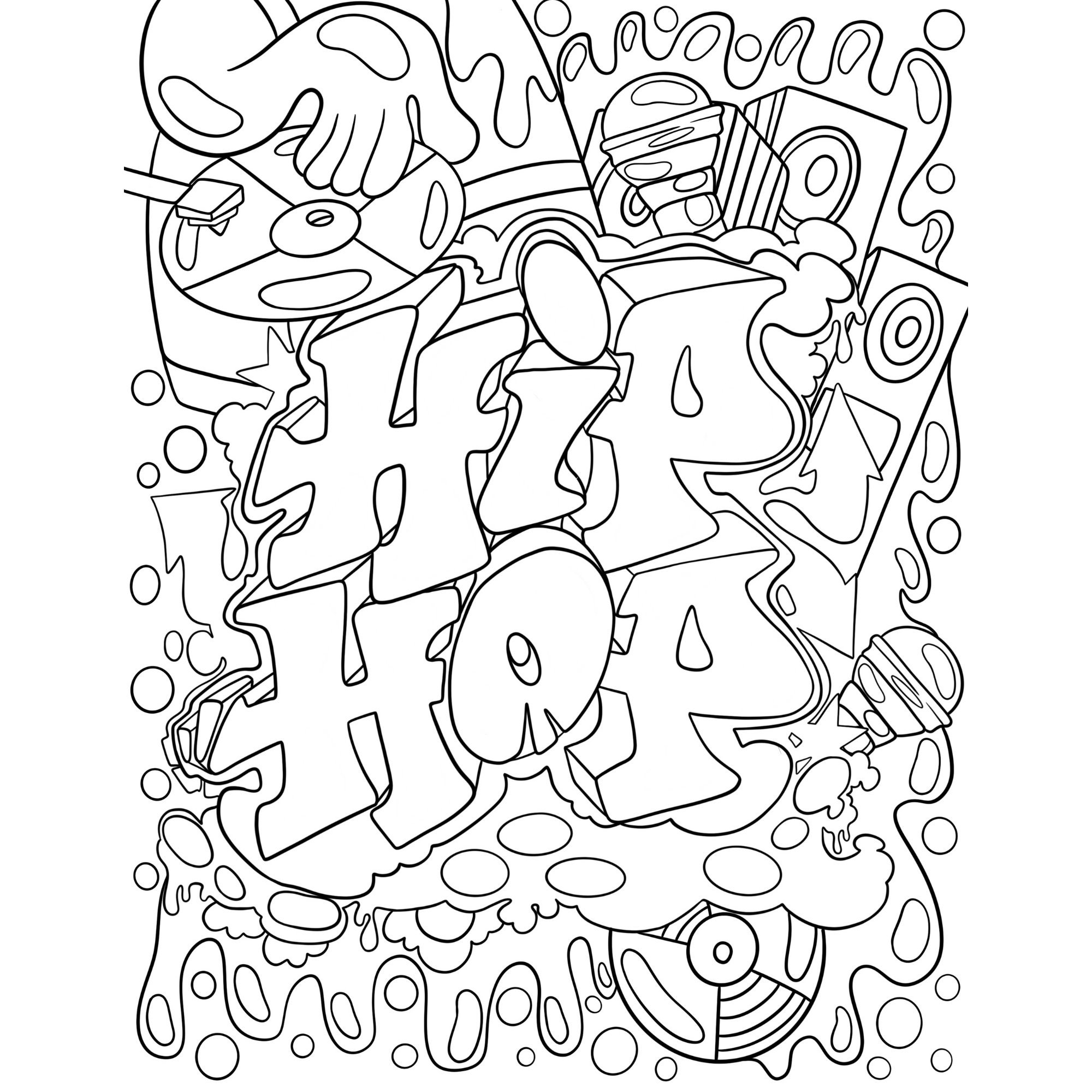 Swag Graffiti Coloring Pages