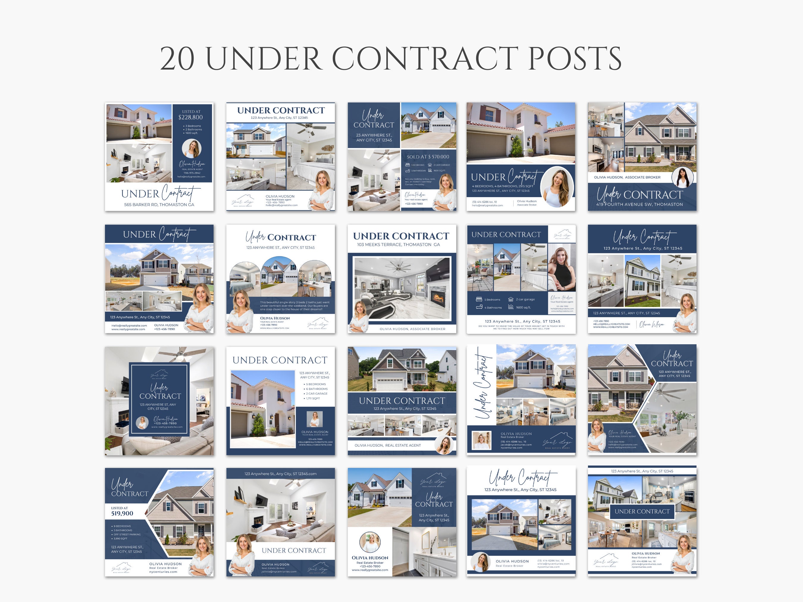 120 Real Estate Social Media Listing Posts | Just Listed Posts, Under ...