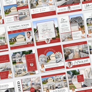 60 Red Real Estate Social Media Listing Update Posts | Instagram Posts ...