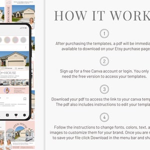 20 Pink Open House Instagram Posts | Social Media Post Templates | Open ...