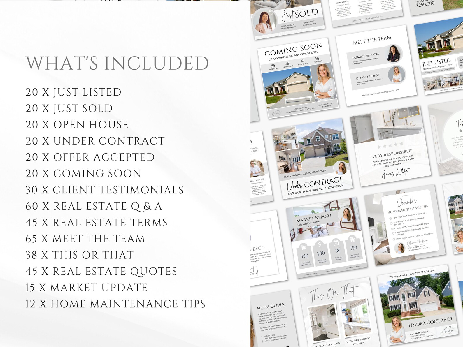 430 Real Estate Social Media Posts Bundle Realtor Social Media ...