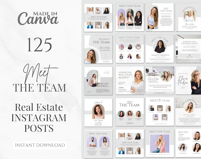 125 Meet the Team Social Media Posts | Real Estate Marketing | Real ...