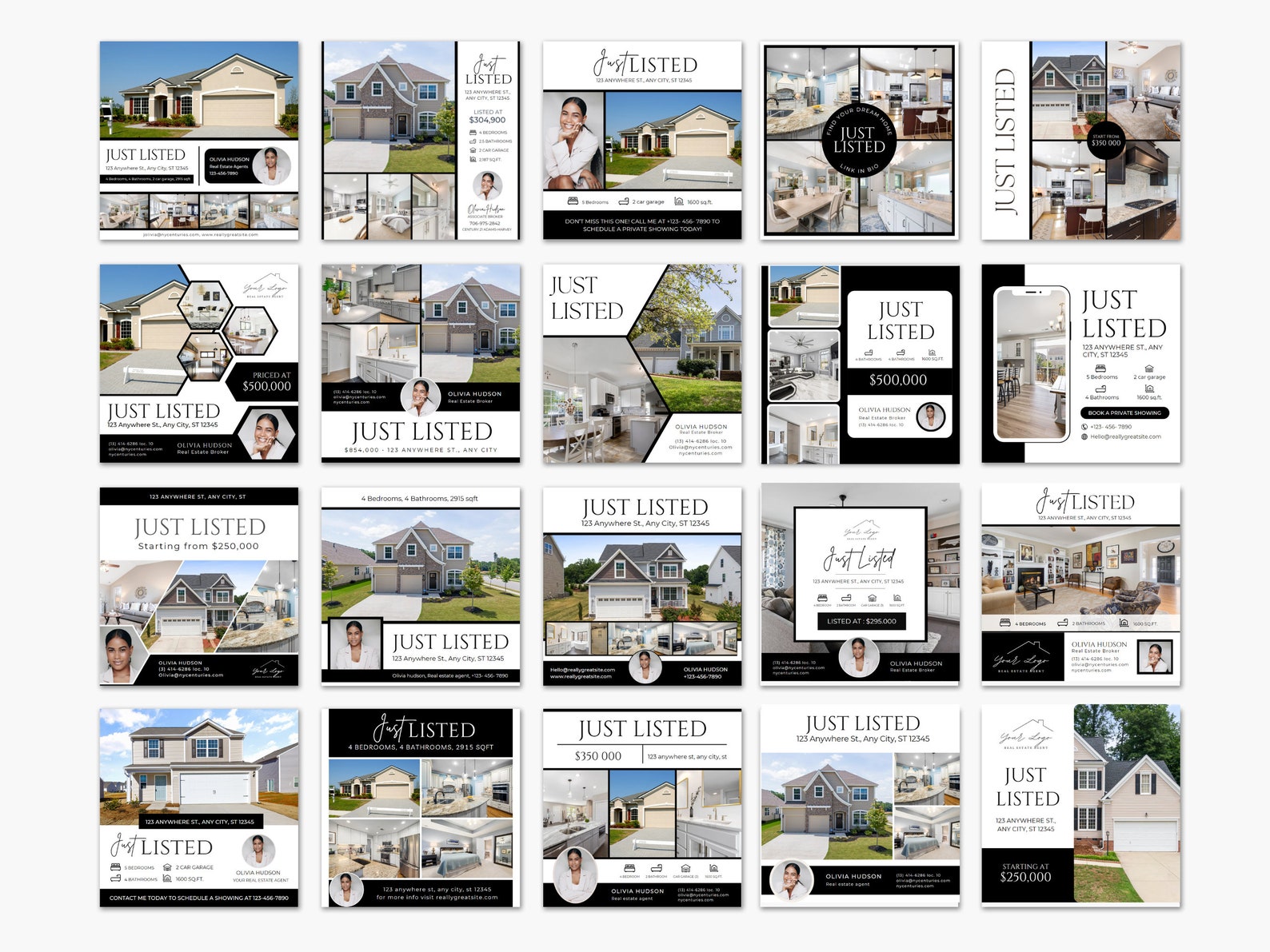 20 Just Listed Social Media Posts | Real Estate Instagram Posts | Real ...