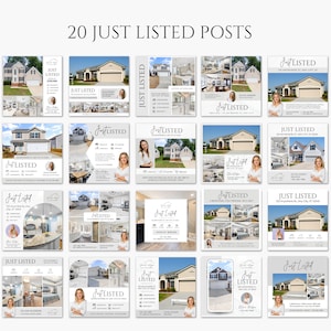 120 Real Estate Social Media Posts | Just Sold Posts | Under Contract ...