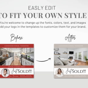 60 Red Real Estate Social Media Listing Update Posts | Instagram Posts ...