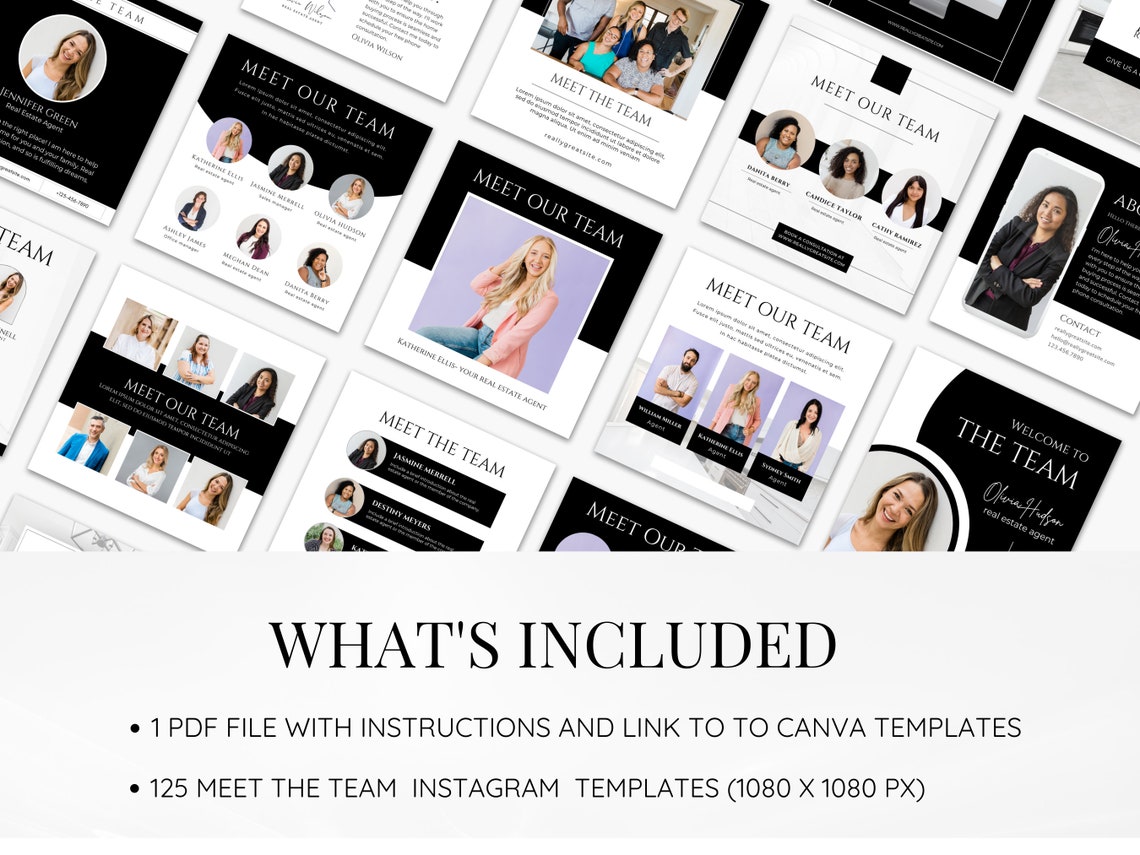 125 Meet the Team Social Media Posts Real Estate Instagram Posts Meet ...
