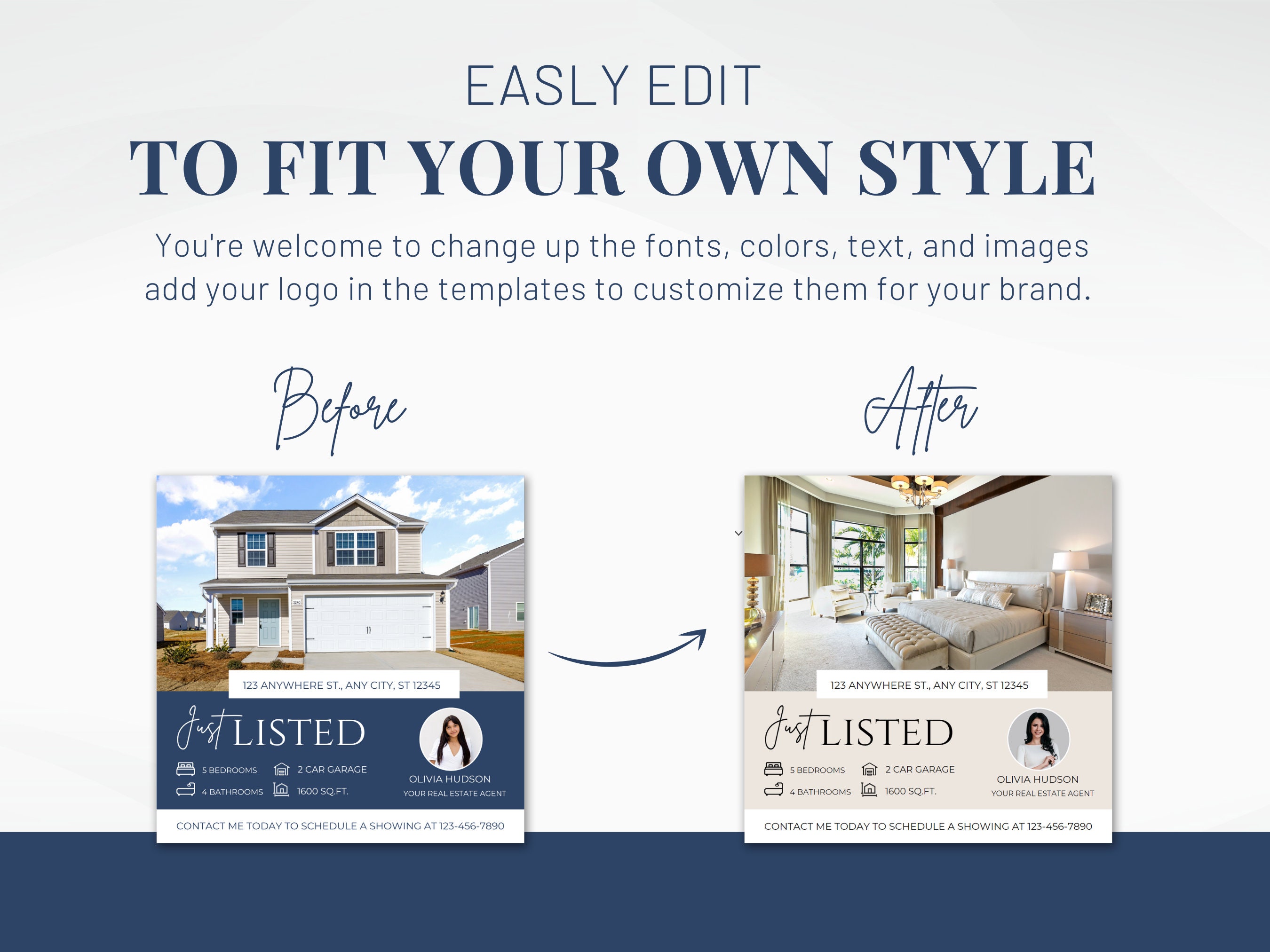 120 Real Estate Social Media Listing Posts | Just Listed Posts, Under ...