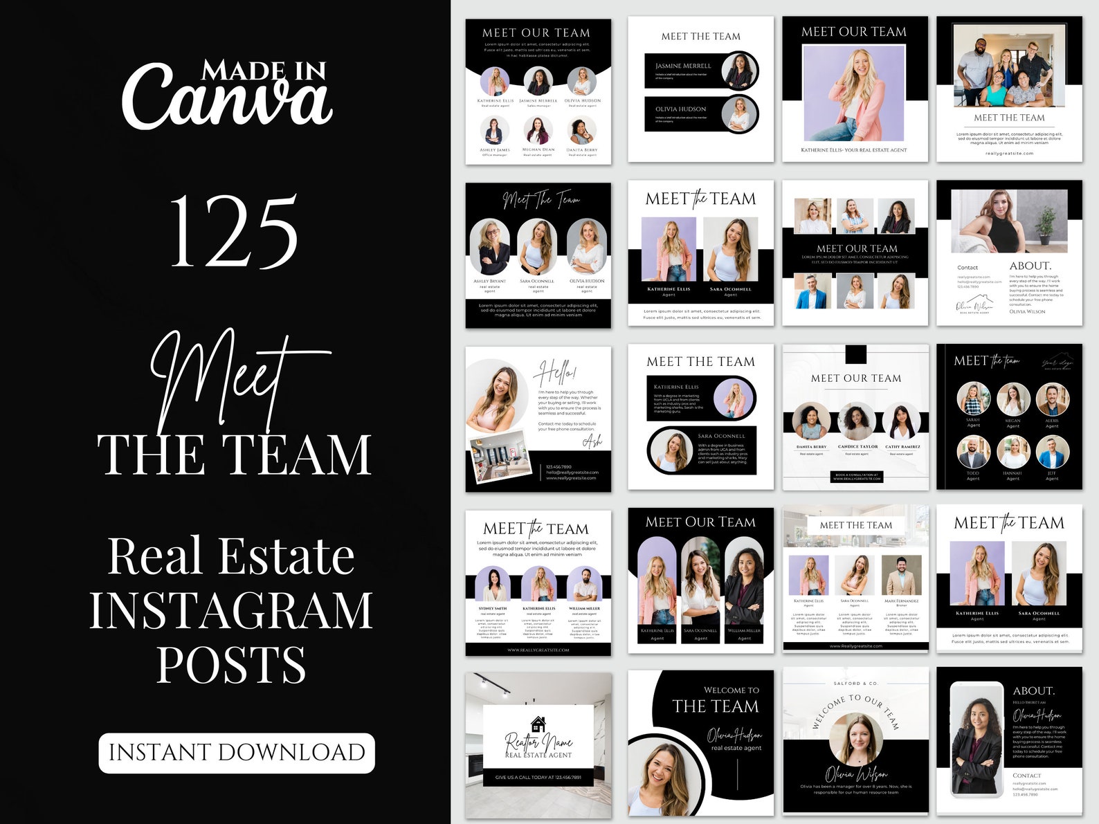 125 Meet the Team Social Media Posts | Real Estate Instagram Posts ...