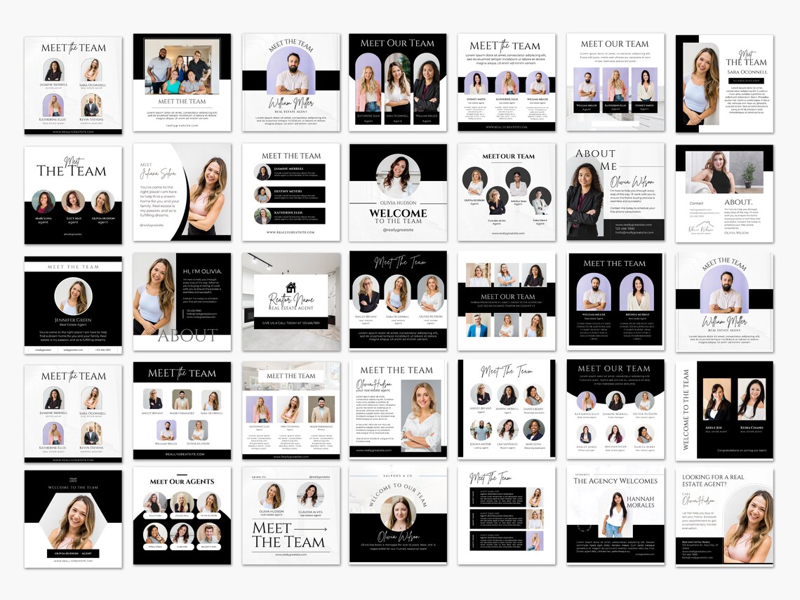125 Meet the Team Social Media Posts Real Estate Instagram Posts Meet ...