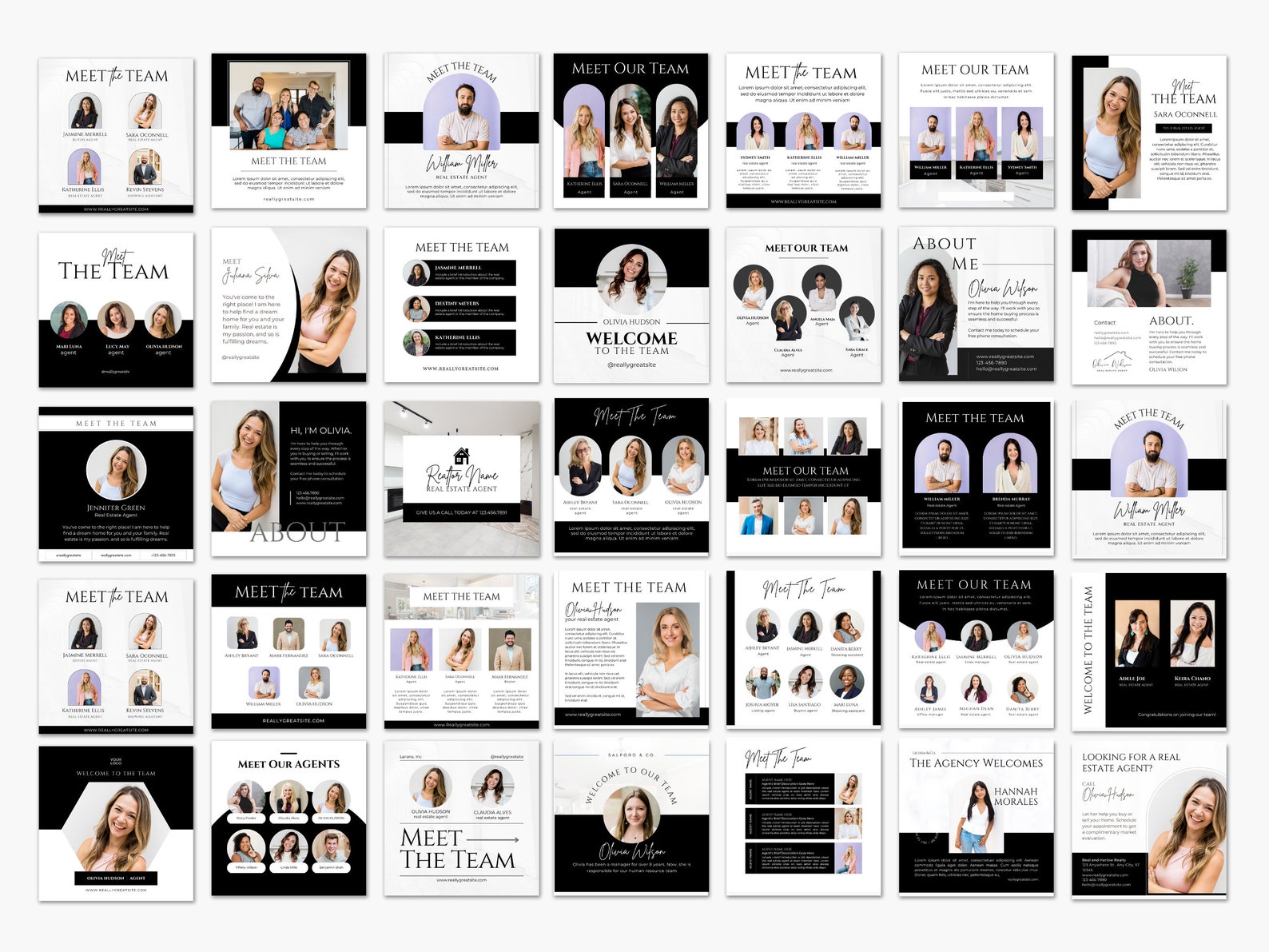 125 Meet the Team Social Media Posts | Real Estate Instagram Posts ...