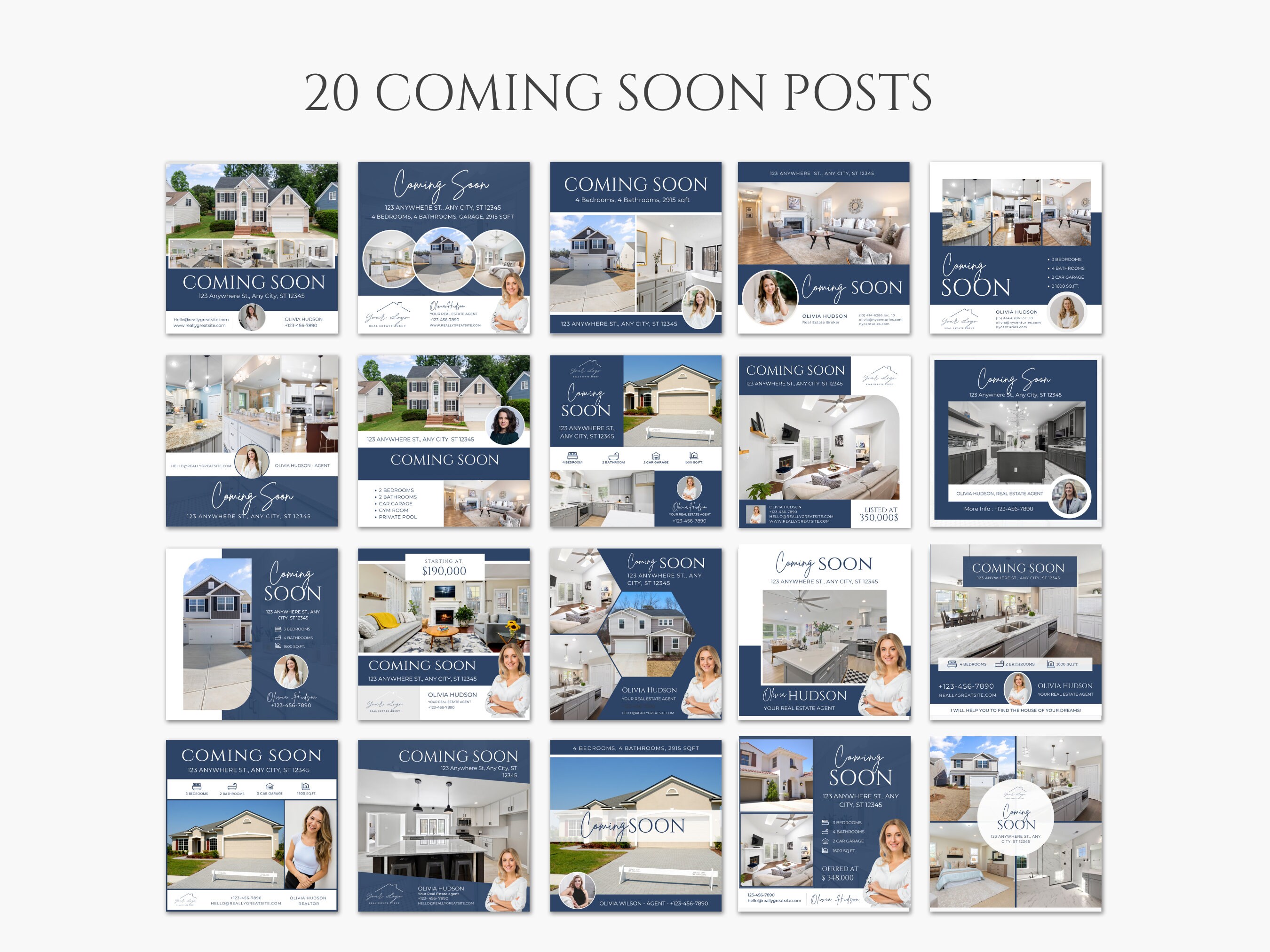120 Real Estate Social Media Listing Posts | Just Listed Posts, Under ...
