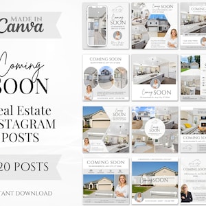 20 Coming Soon Social Media Posts | Realtor Instagram Post Templates ...