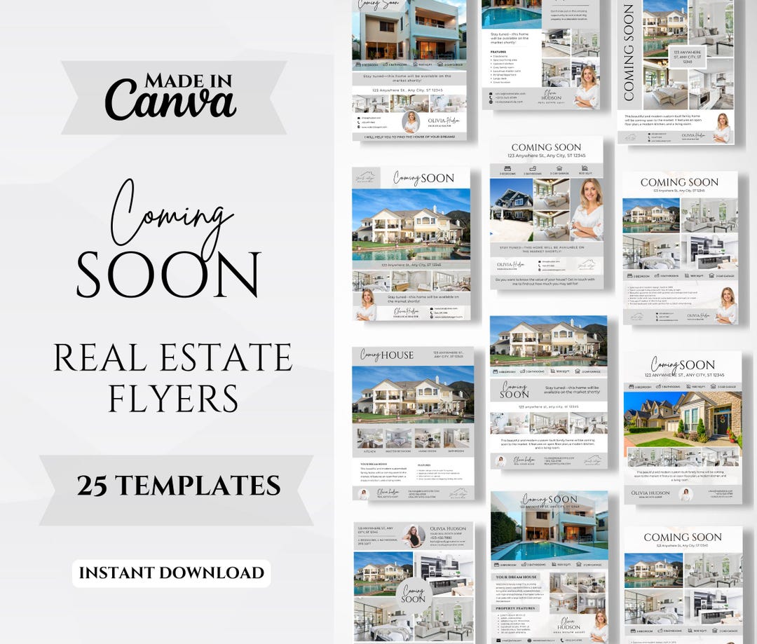 The Ultimate Coming Soon Flyer Kit | 25 Realtor Templates for Pre ...