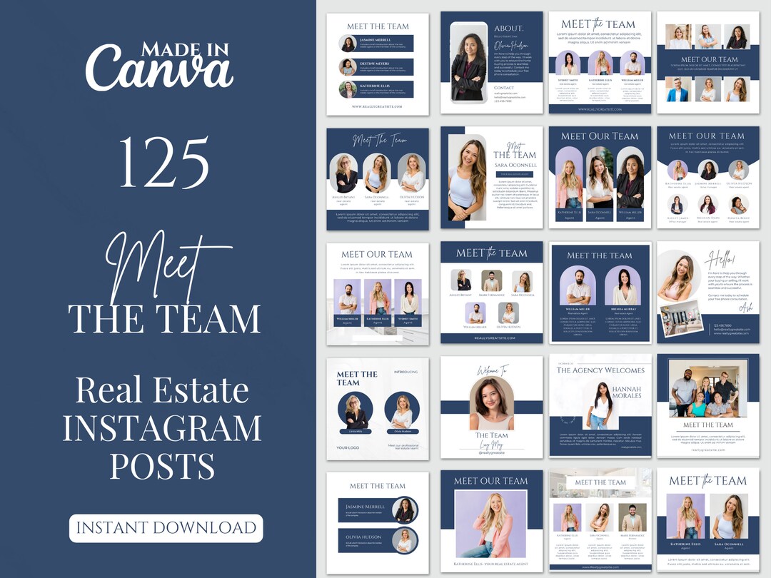 125 Meet the Team Social Media Posts | Real Estate Marketing | Real ...