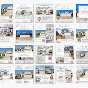 20 Open House Social Media Posts | Realtor Instagram Post Templates ...