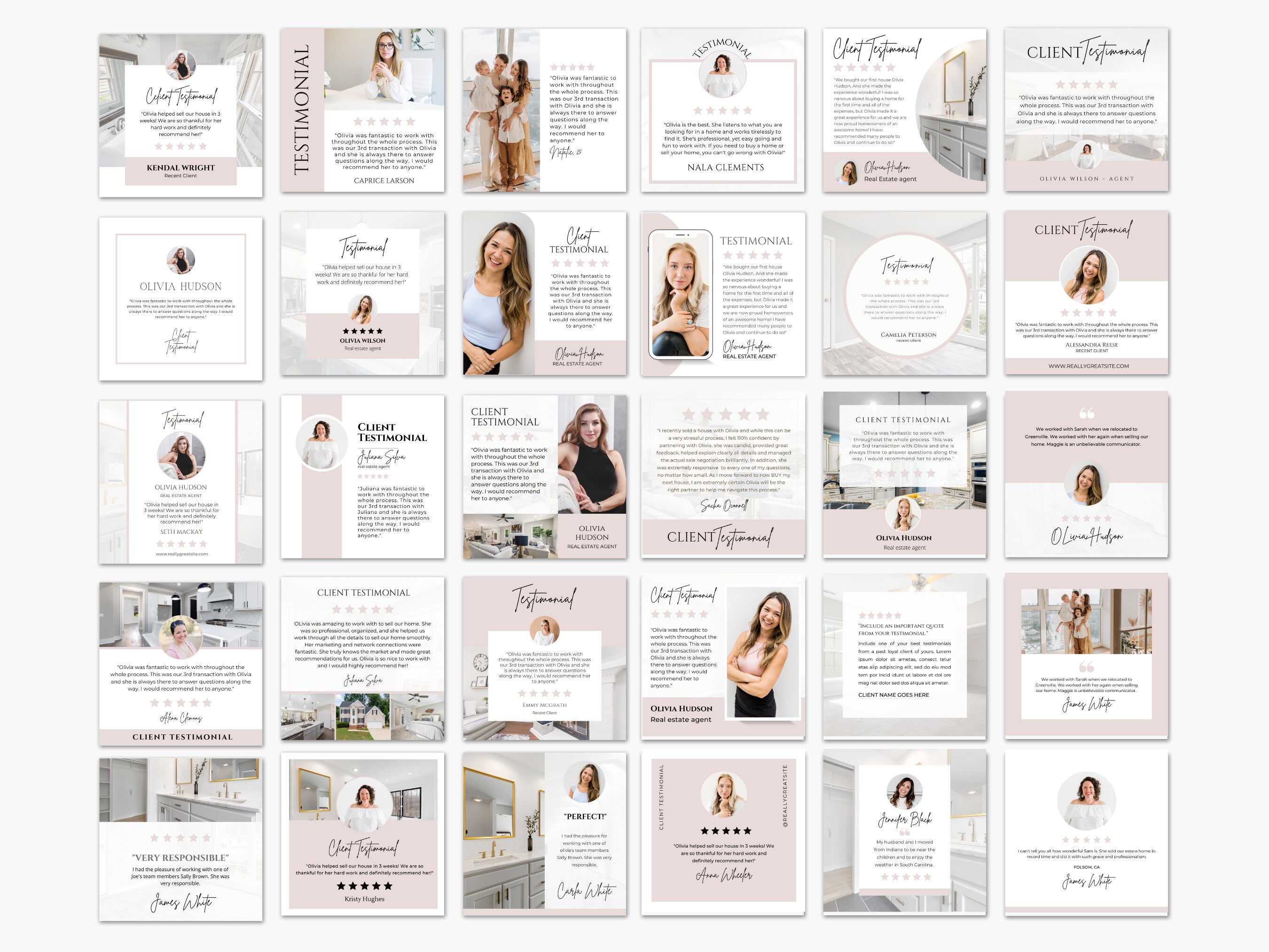 30 Client Testimonial Instagram Posts Real Estate Marketing Real Estate ...
