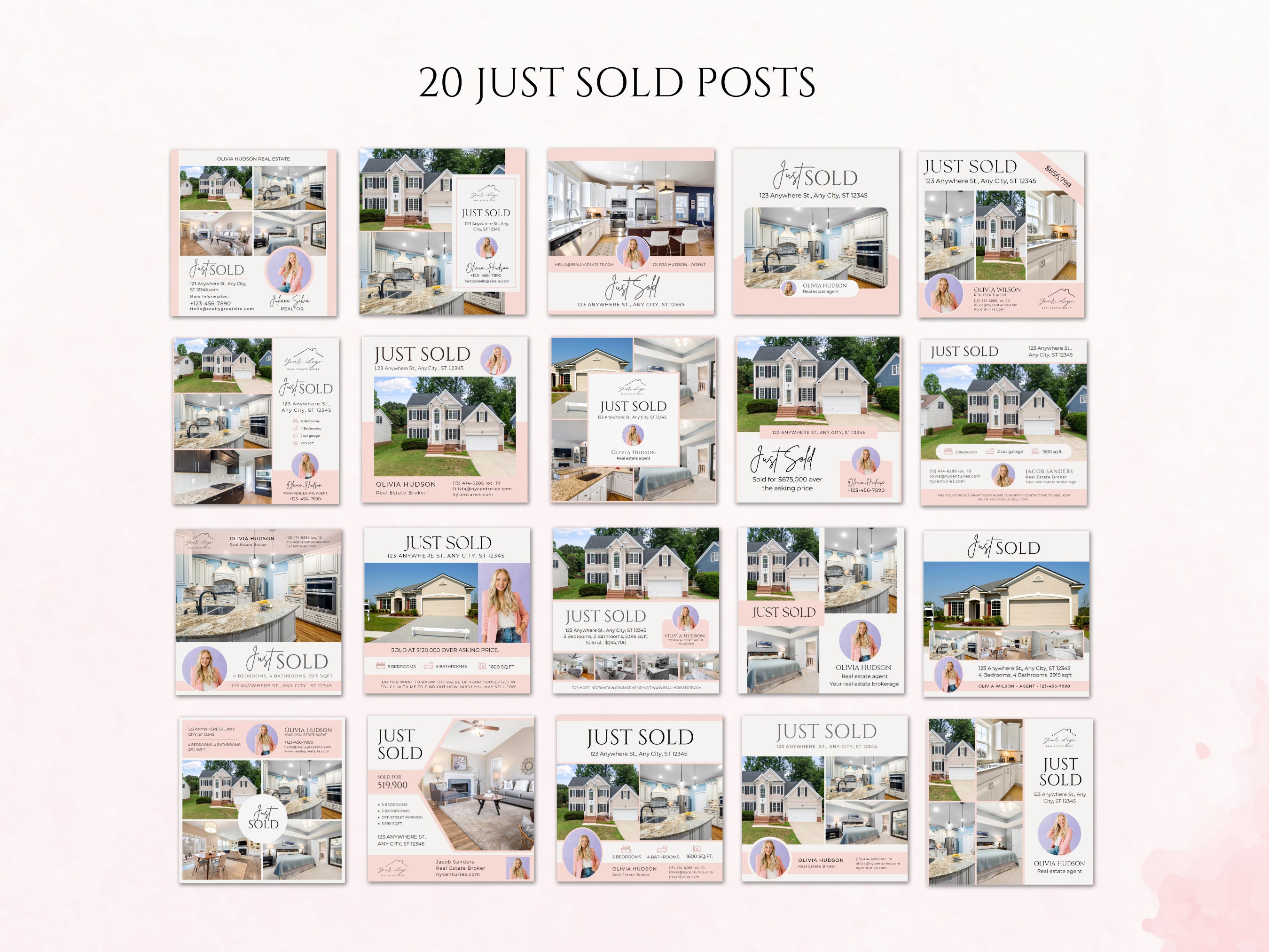 120 Pink Real Estate Listing Update Social Media Posts Real Estate ...