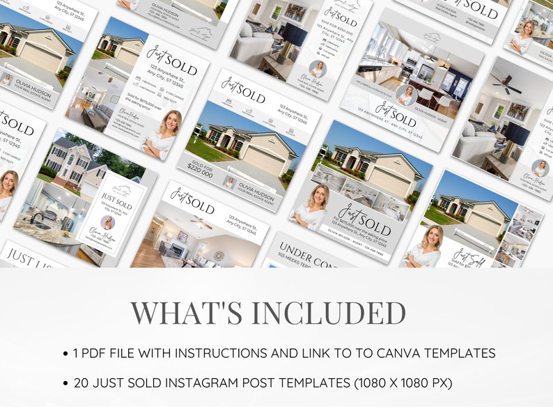 20 Just Sold Social Media Posts | Realtor Instagram Post Templates ...
