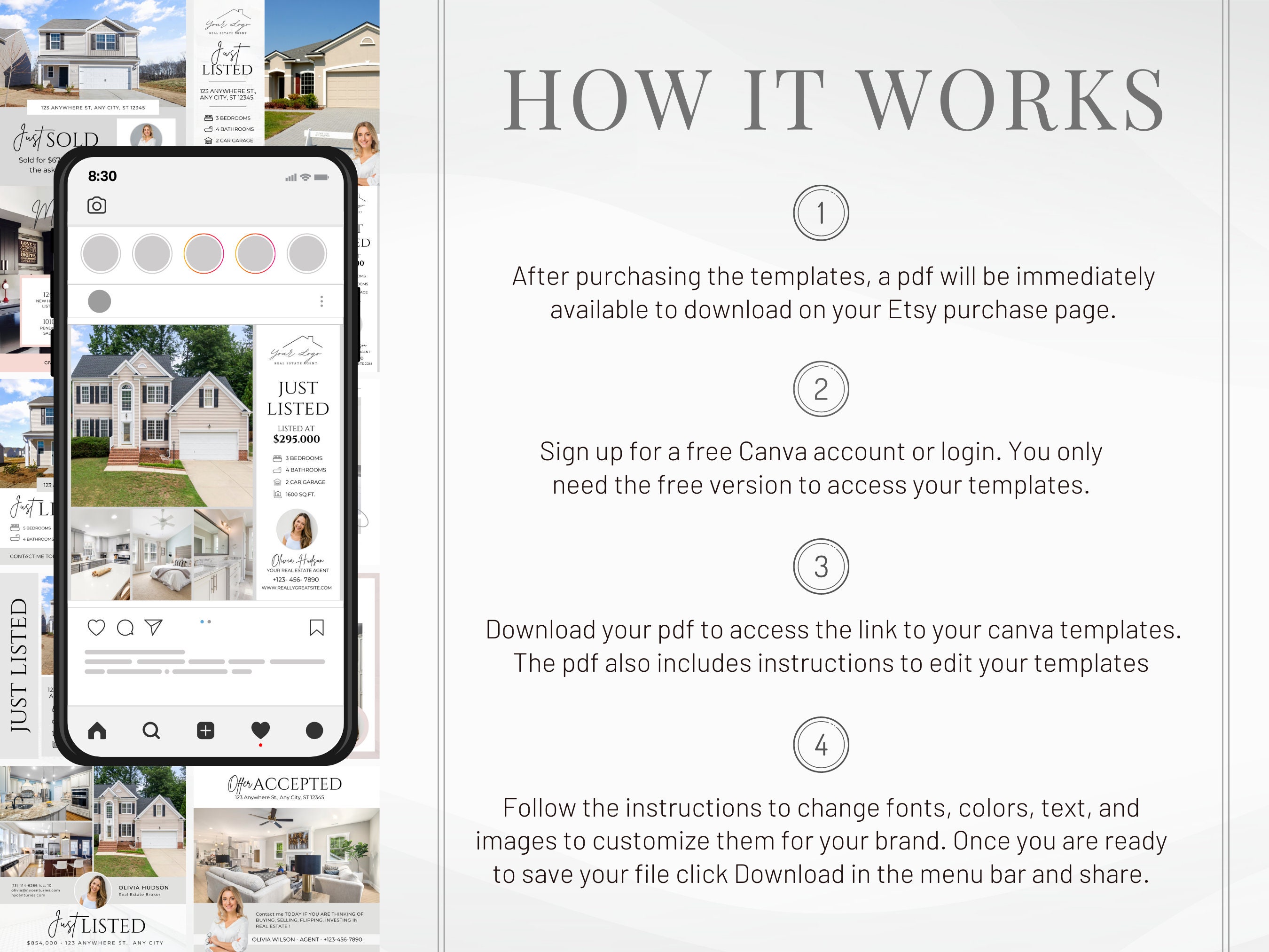 120 Real Estate Social Media Posts Just Sold Posts Under Contract Posts ...