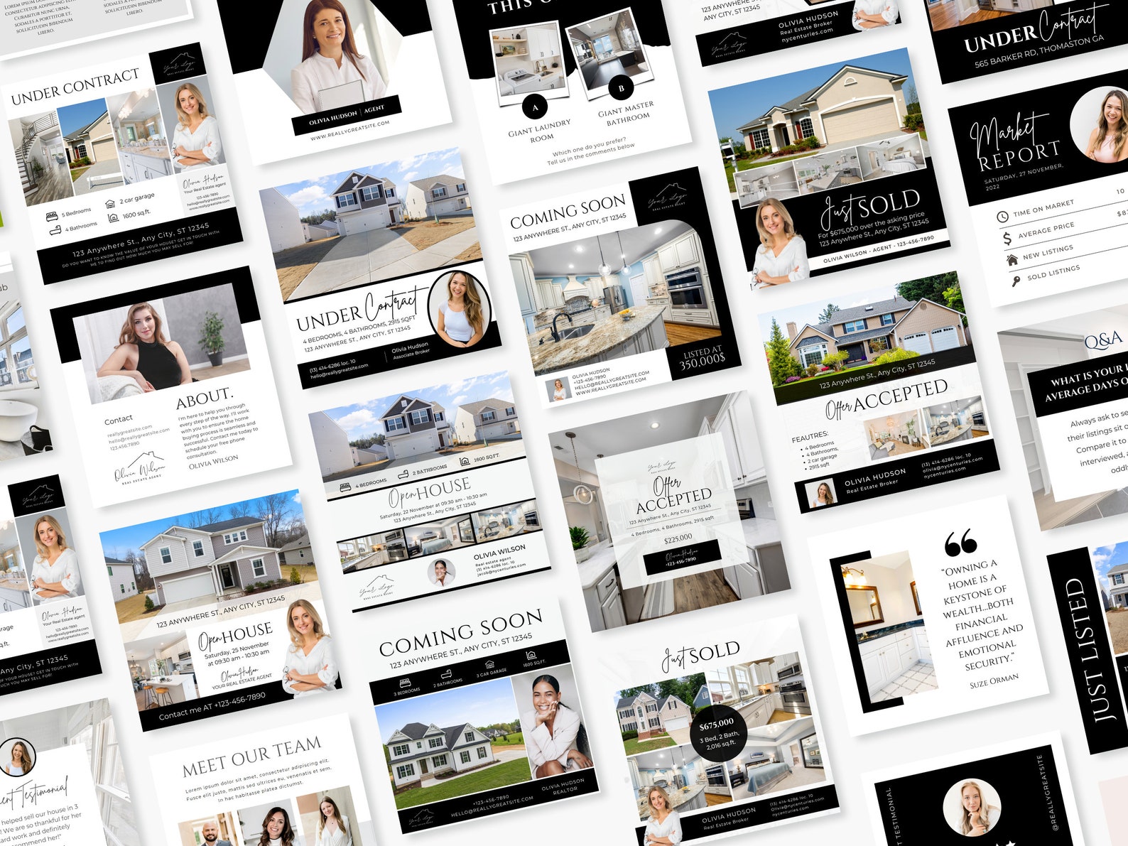 430 Real Estate Instagram Posts | Real Estate Social Media Templates ...