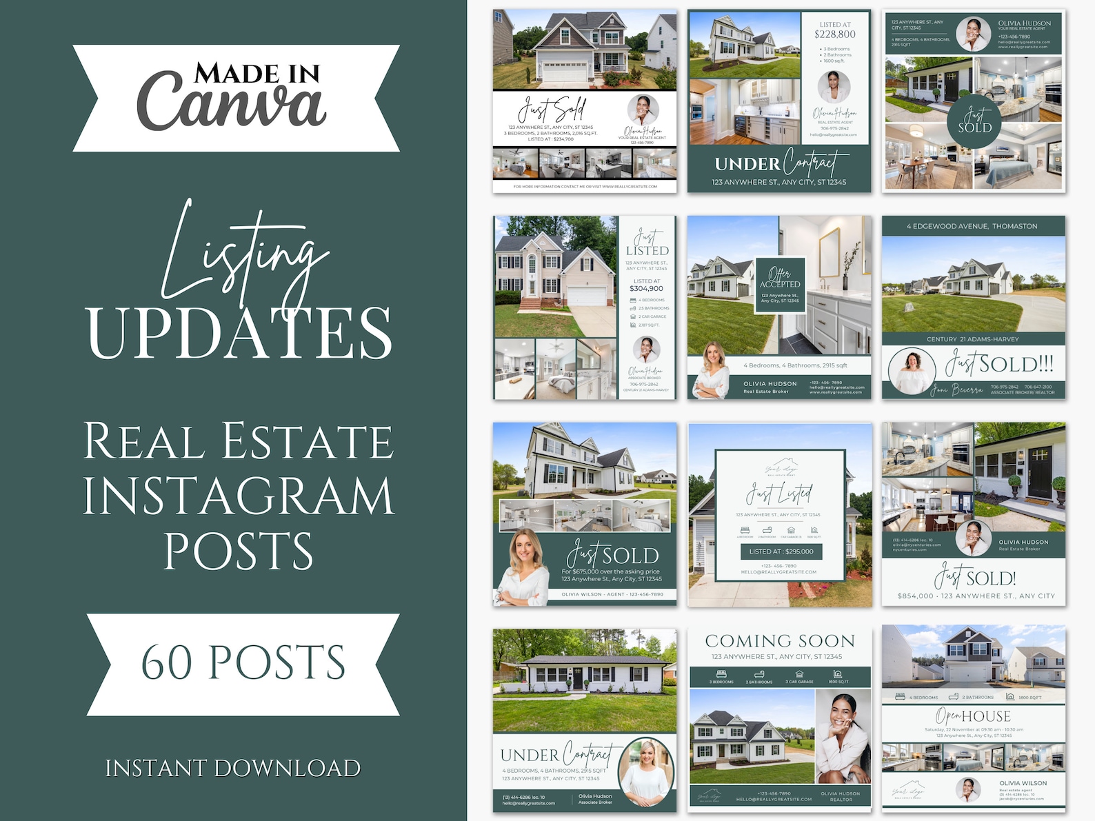60 Green Real Estate Social Media Listing Update Posts | Instagram ...