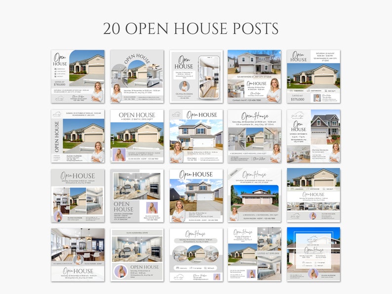 120 Real Estate Social Media Posts | Just Listed, Just Sold, Open House ...