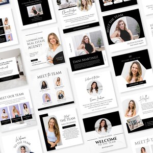 125 Meet the Team Social Media Posts | Real Estate Instagram Posts ...