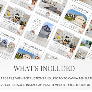 20 Coming Soon Social Media Posts | Realtor Instagram Post Templates ...