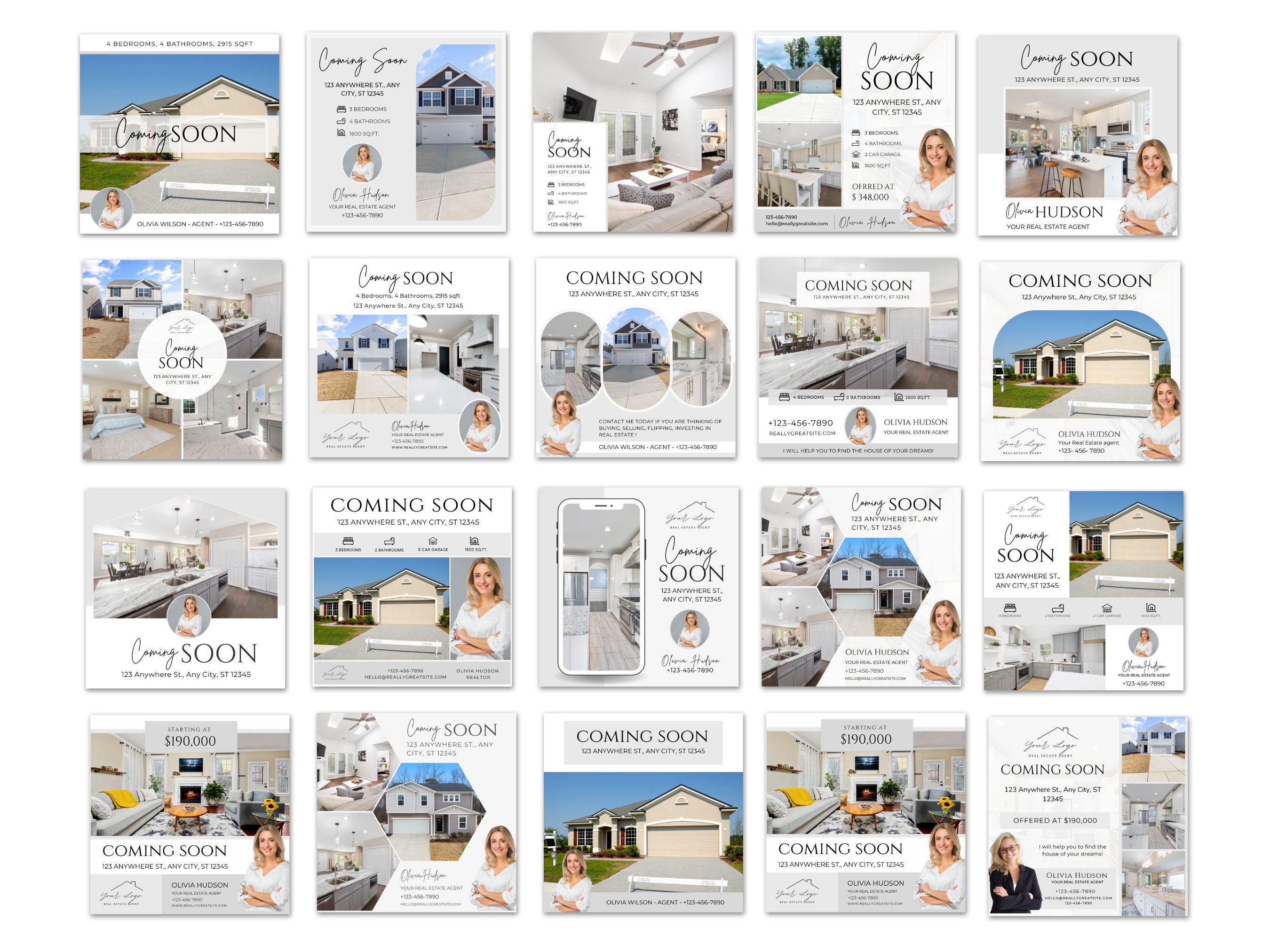 20 Coming Soon Social Media Posts | Realtor Instagram Post Templates ...