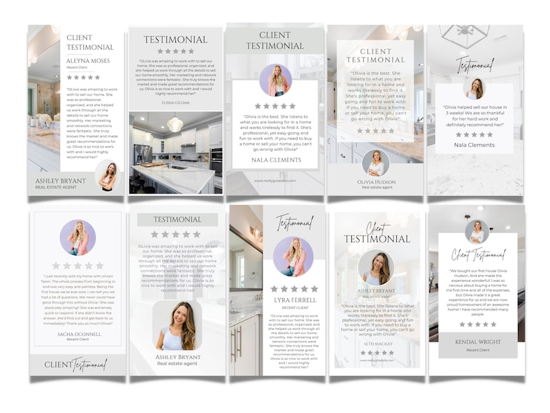 20 Client Testimonial Instagram Story | Realtor Marketing | Social ...