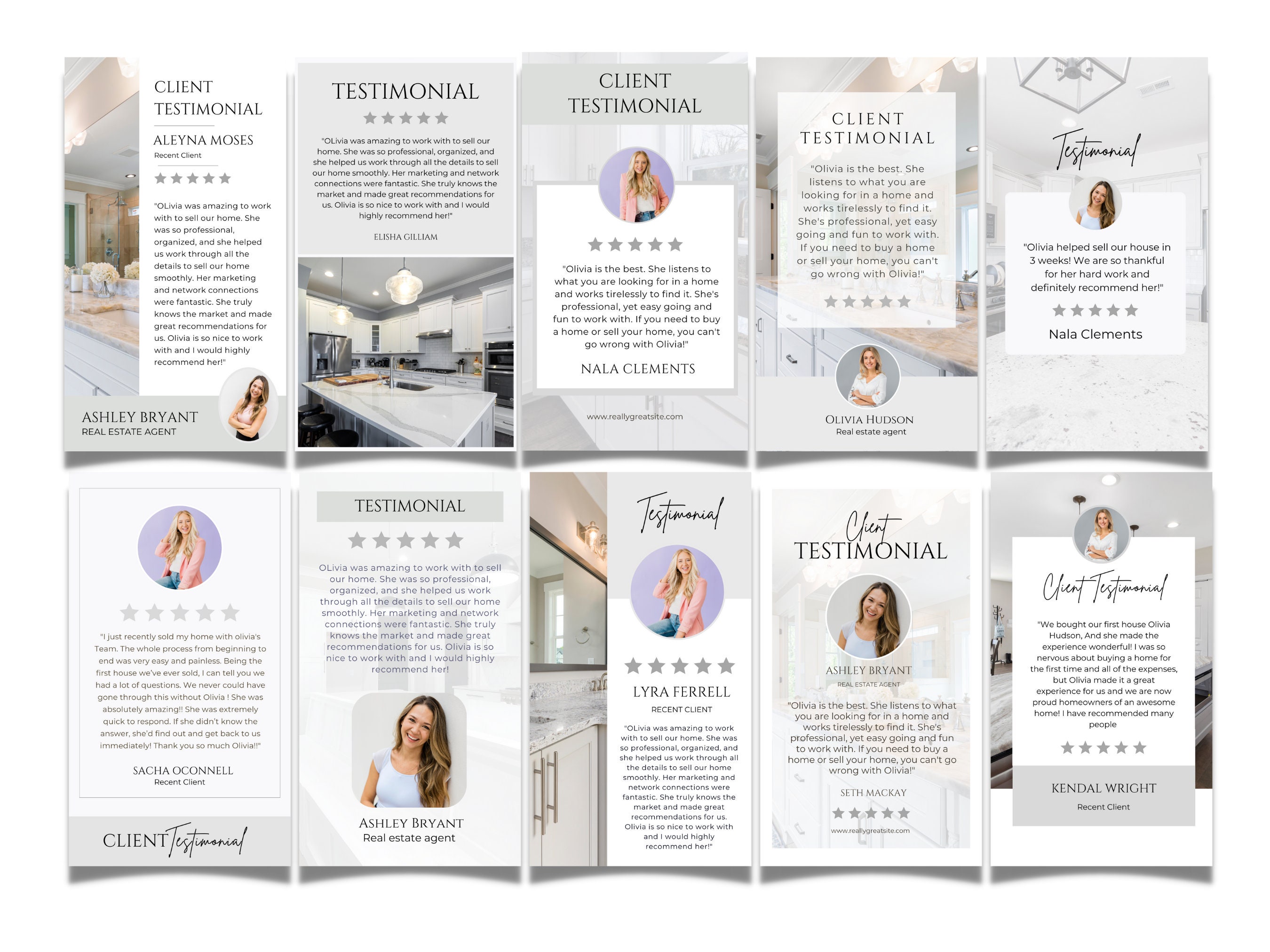 20 Client Testimonial Instagram Story | Realtor Marketing | Social ...