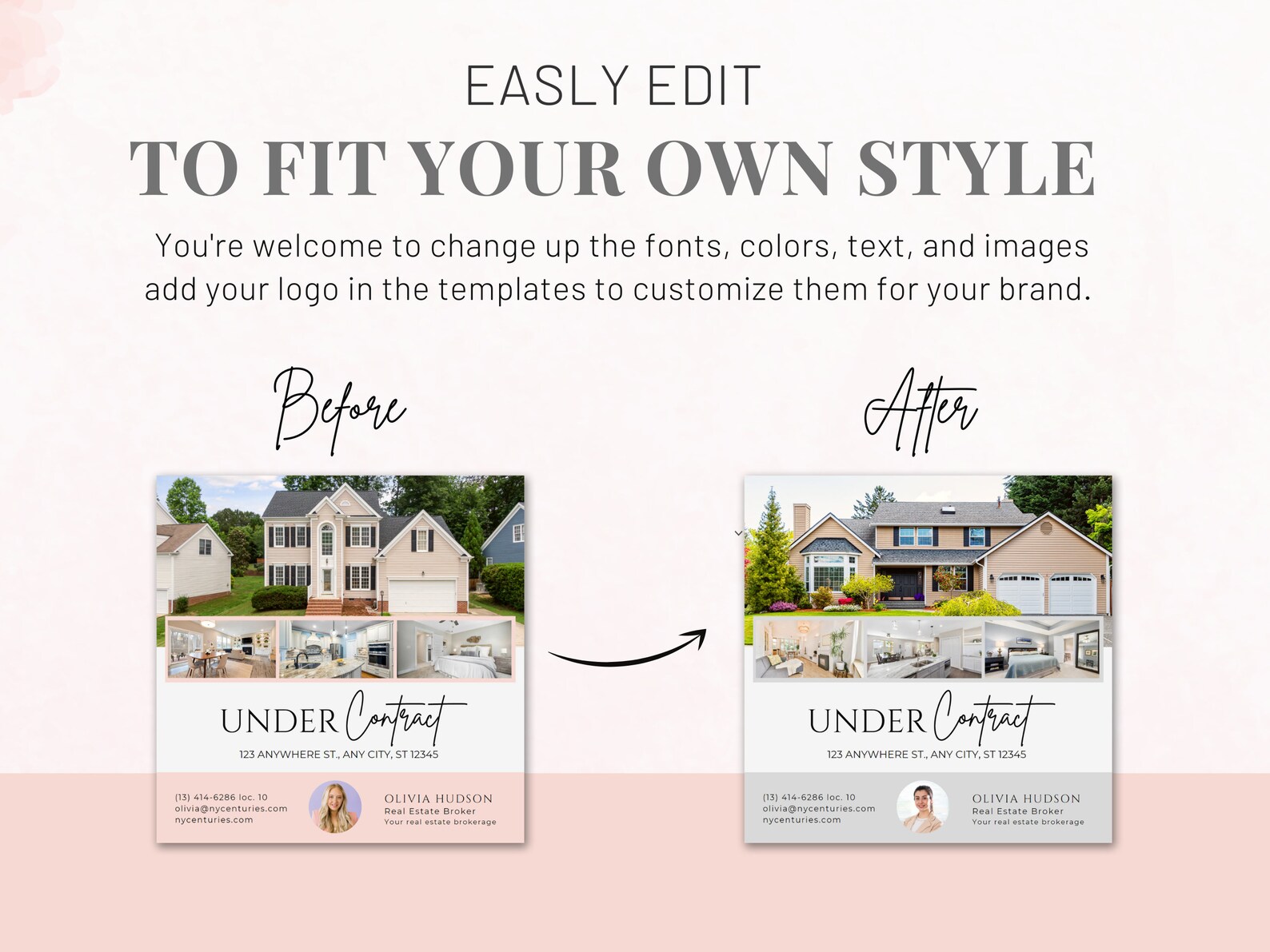 120 Pink Real Estate Listing Update Social Media Posts Real Estate ...