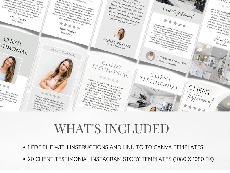 20 Client Testimonial Instagram Story | Realtor Marketing | Social ...