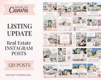 20 Just Listed Social Media Posts Real Estate Instagram - Etsy