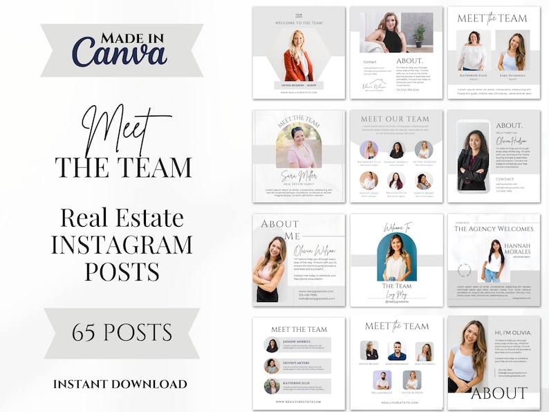 65 Meet the Team Social Media Posts | Real Estate Marketing | Real ...