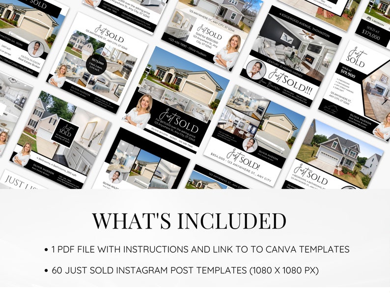 60 Just Sold Social Media Posts | Just Sold Instagram Post Templates ...