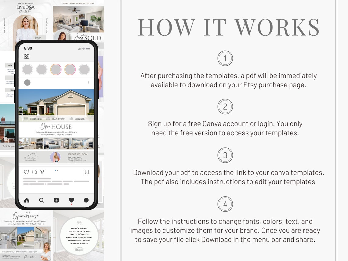 430 Real Estate Social Media Posts Bundle Realtor Social Media ...