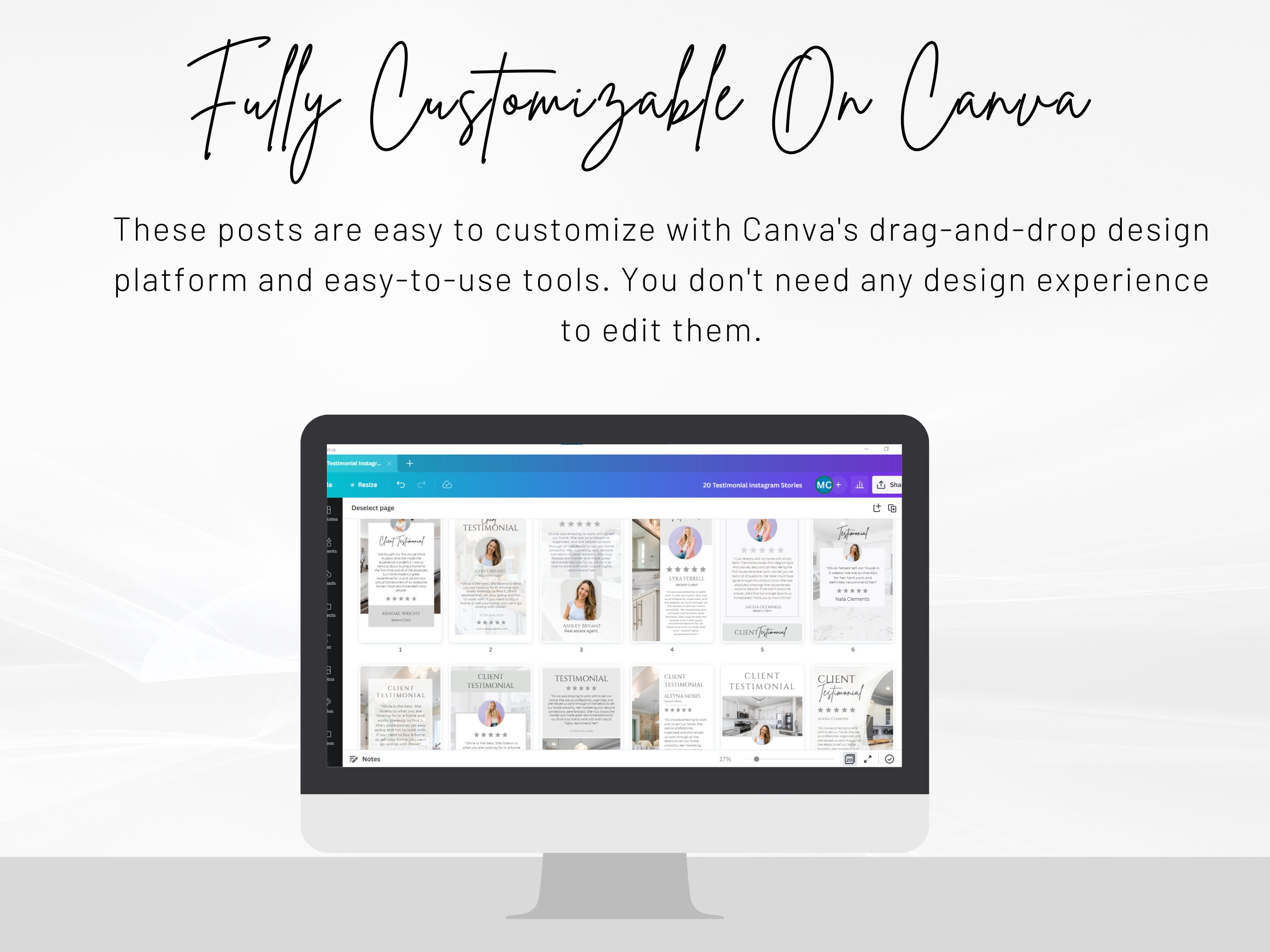 20 Client Testimonial Instagram Story | Realtor Marketing | Social ...