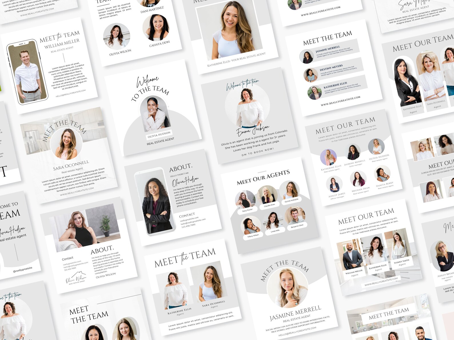 35 Meet the Team Social Media Posts Real Estate Marketing - Etsy