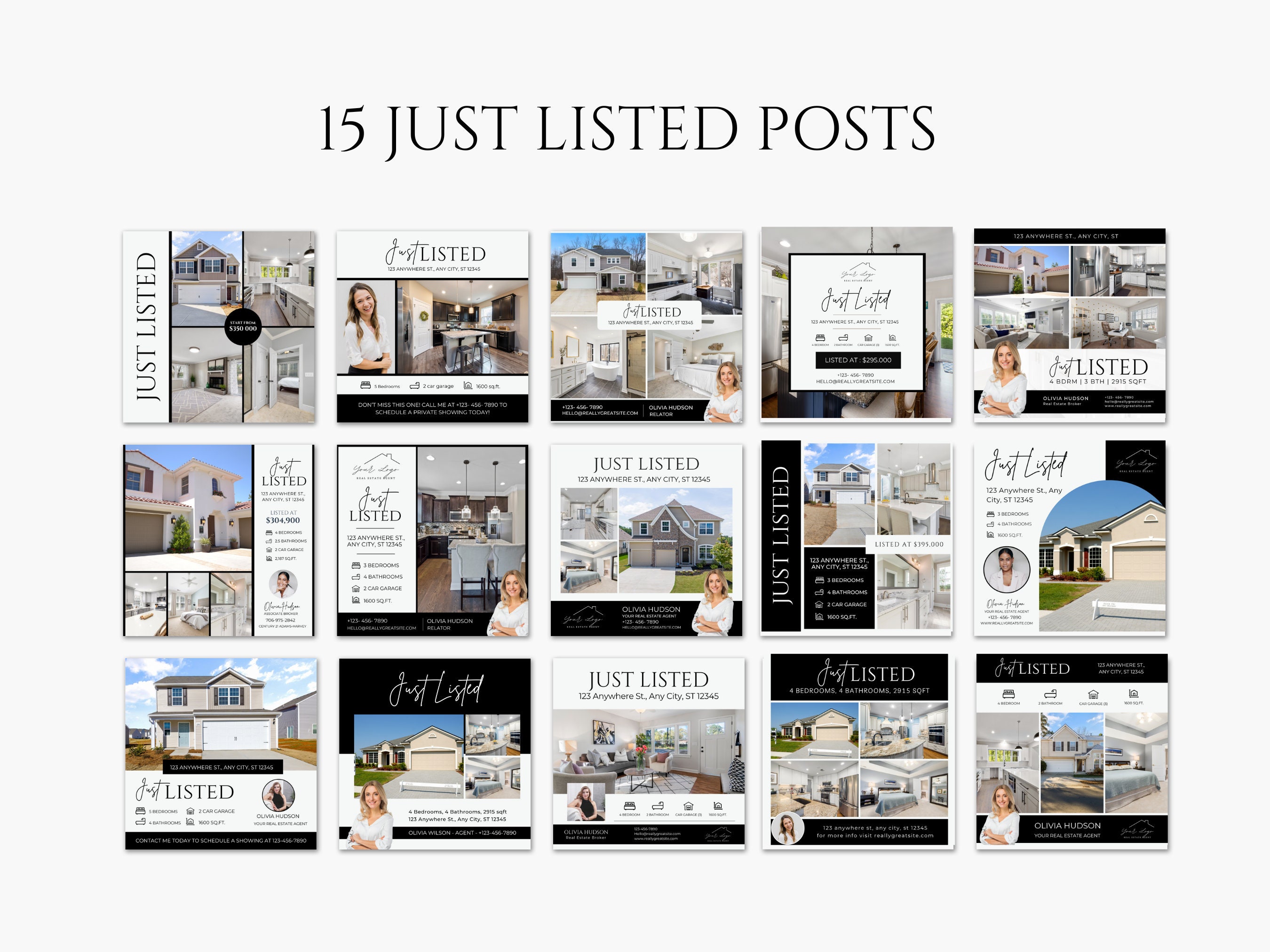 90 Real Estate Social Media Listing Update Posts | Black Listing ...